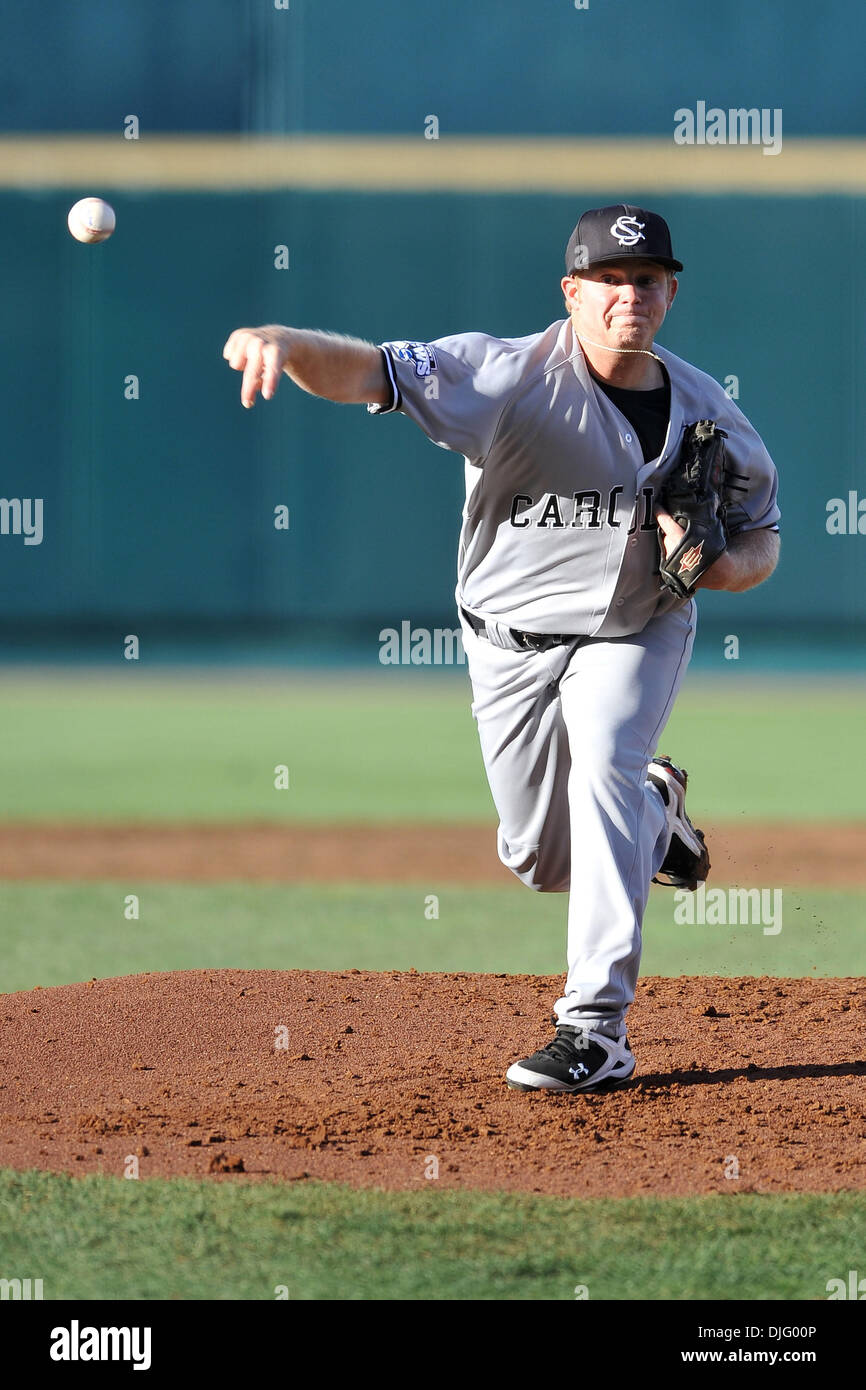 South Carolina pitcher Blake Cooper #27 on the mound during the 2010 ...