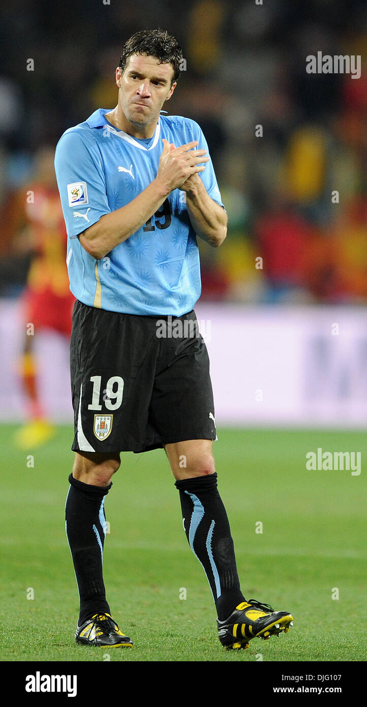 July 02, 2010 - Johannesburg, South Africa - Andres Scotti of Uruguay ...