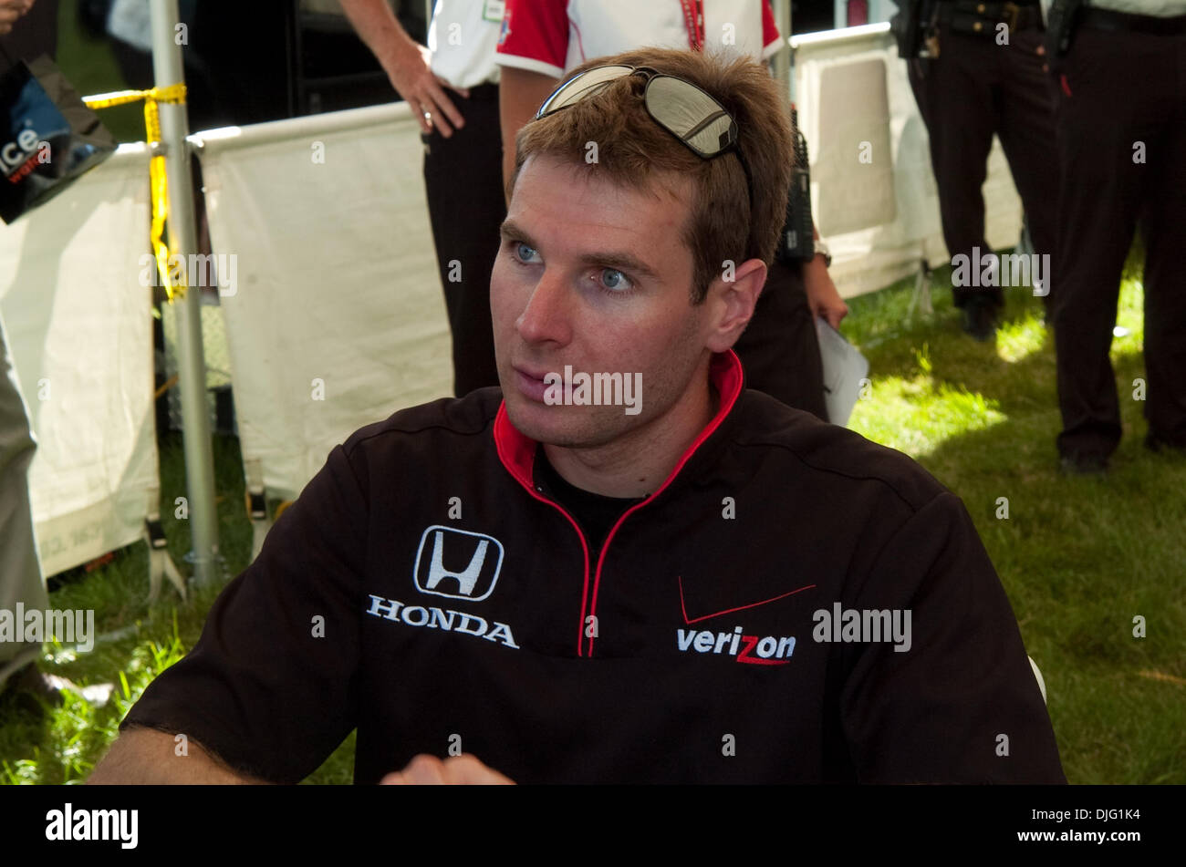 Australian driver Will Power at a fan autograph session at the IndyCar ...