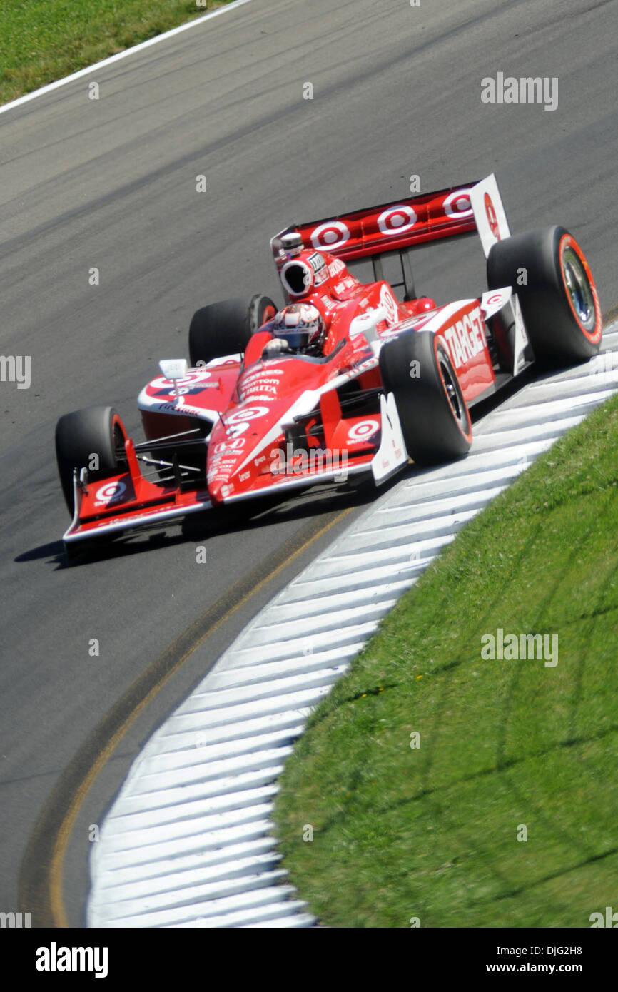 Target Chip Ganassi Racing's Scott Dixon enters turn nine during the ...