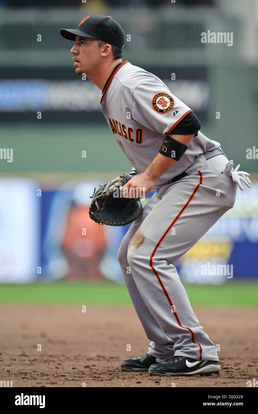 San Francisco Giants first baseman Travis Ishikawa (10) during the game ...