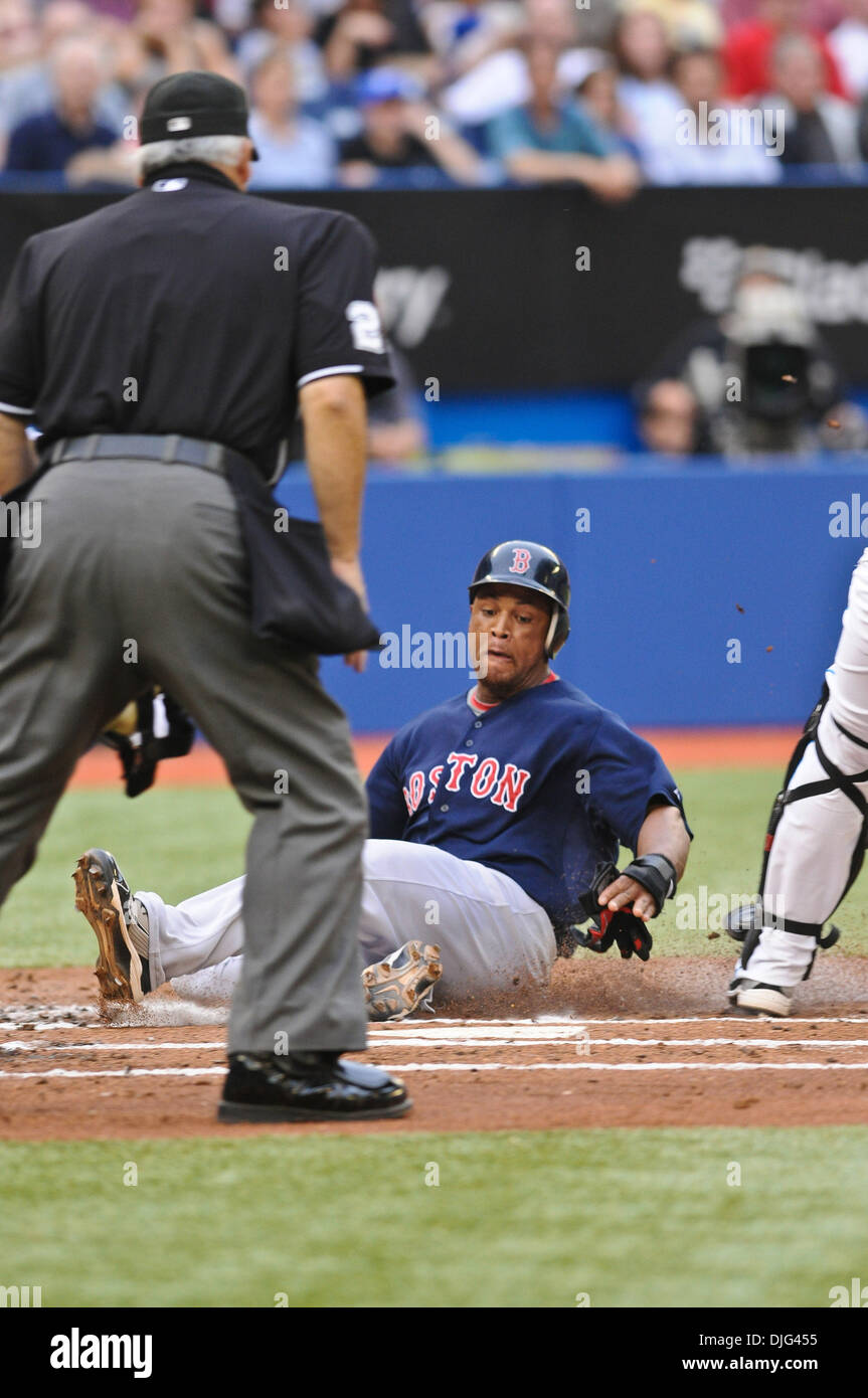 July 09, 2010 - Toronto, Ontario, Canada - 09 July 2010: Red Sox third ...
