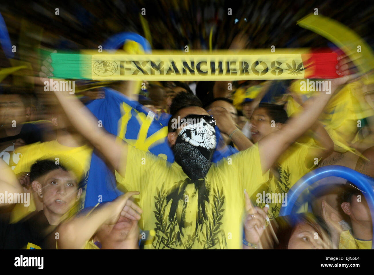 Cruz Azul, and Club America fans were out in force in support of their ...