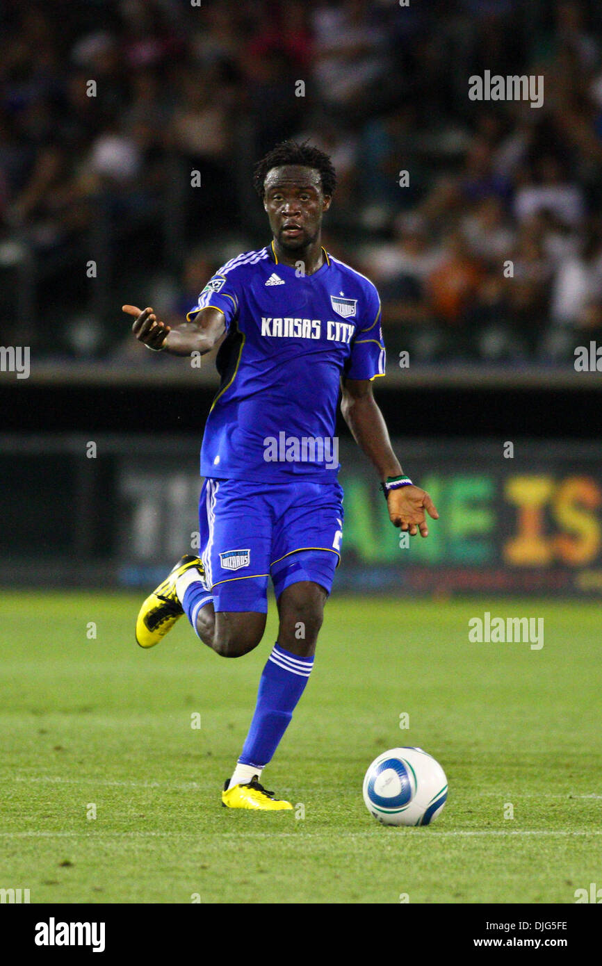 10 July 2010: Wizards forward, Kei Kamara controls the ball and ...