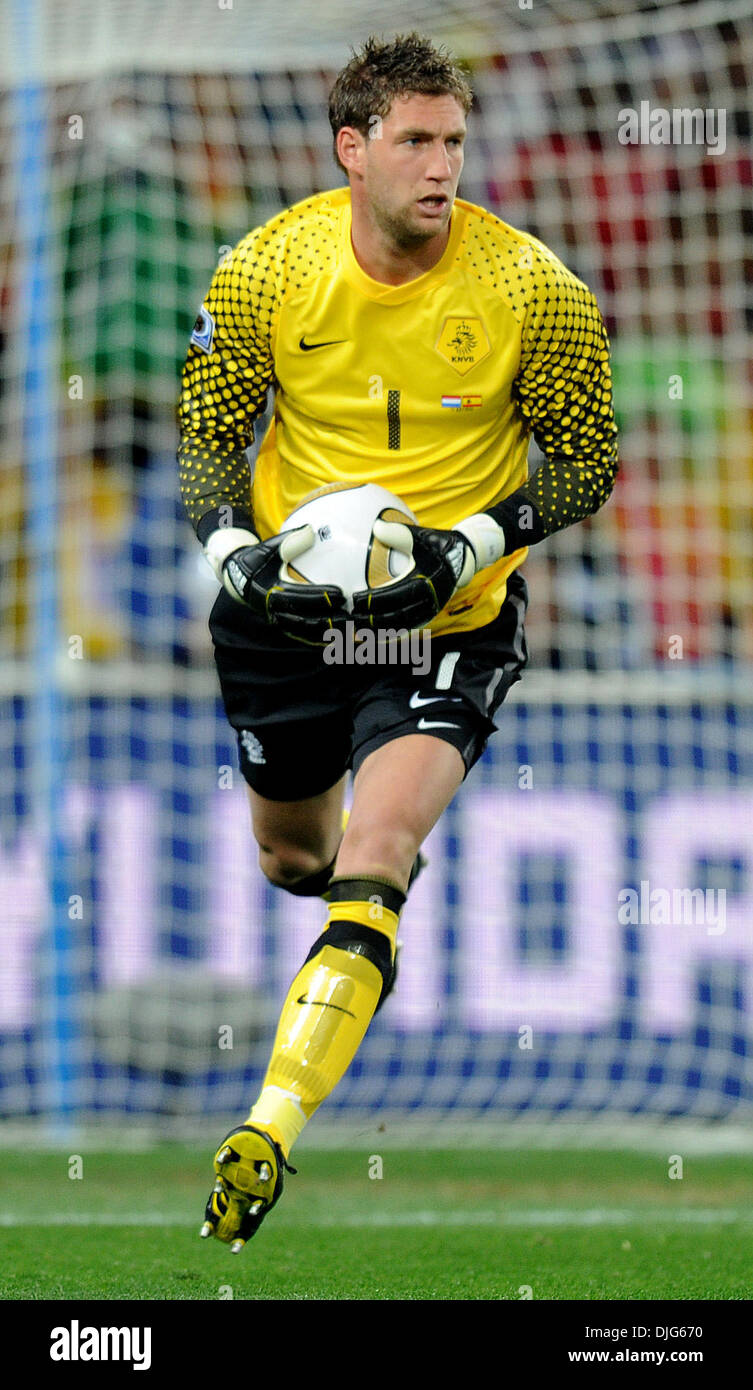 July 11, 2010 - Johannesburg, South Africa - Maarten Stekelenburg of ...