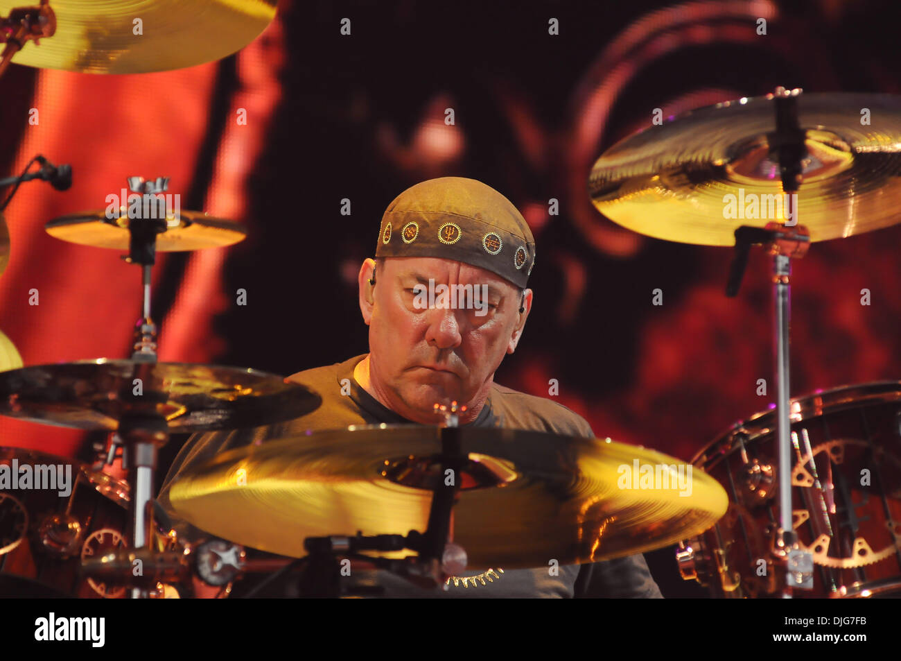 Neil peart rush 2010 hi-res stock photography and images - Alamy