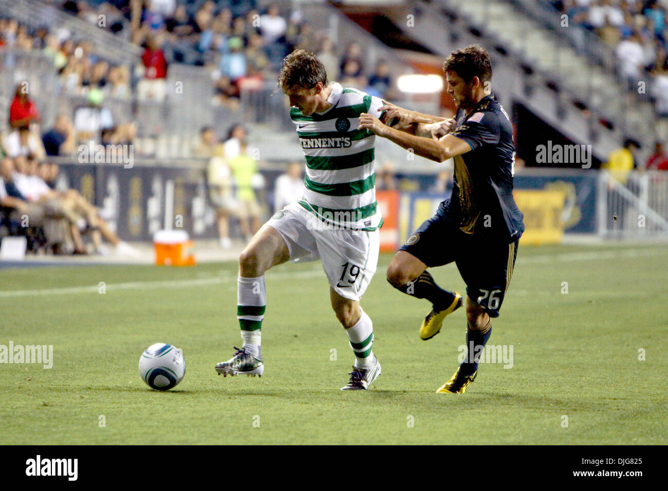 Philadelphia Union defender Cristian Arrieta (#26) fights Celtic FC ...