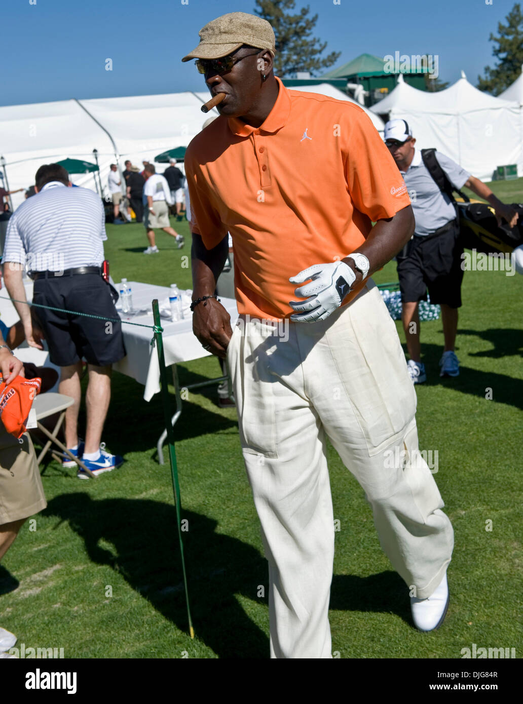 July 15, 2010 - Stateline, Nevada, USA - MICHAEL JORDAN makes his way ...