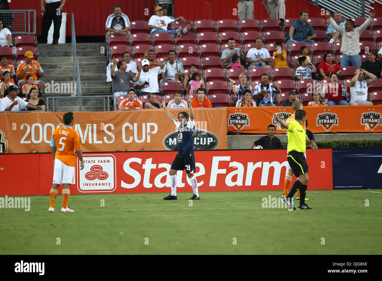 Damian Manso (#21) Midfielder for Pachuca CF celebrates after scoring a ...