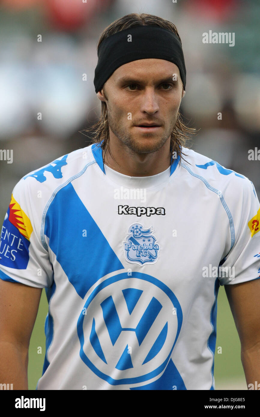 15 July 2010: Puebla FC MF #11 Edgar Gerardo Lugo before the InterLiga ...