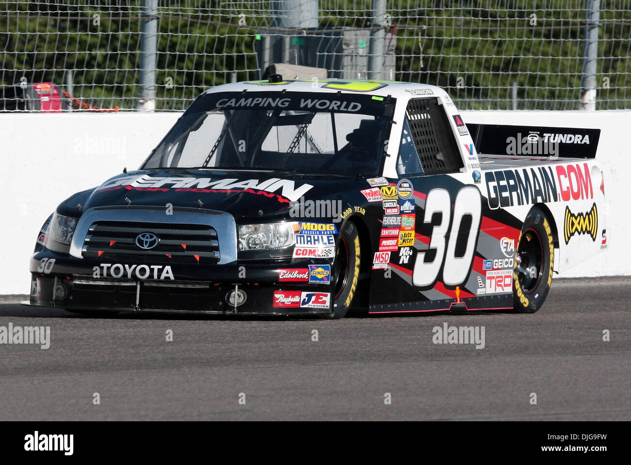16 July 2010: Todd Bodine (#30, Germain.com, Toyota) during a ...