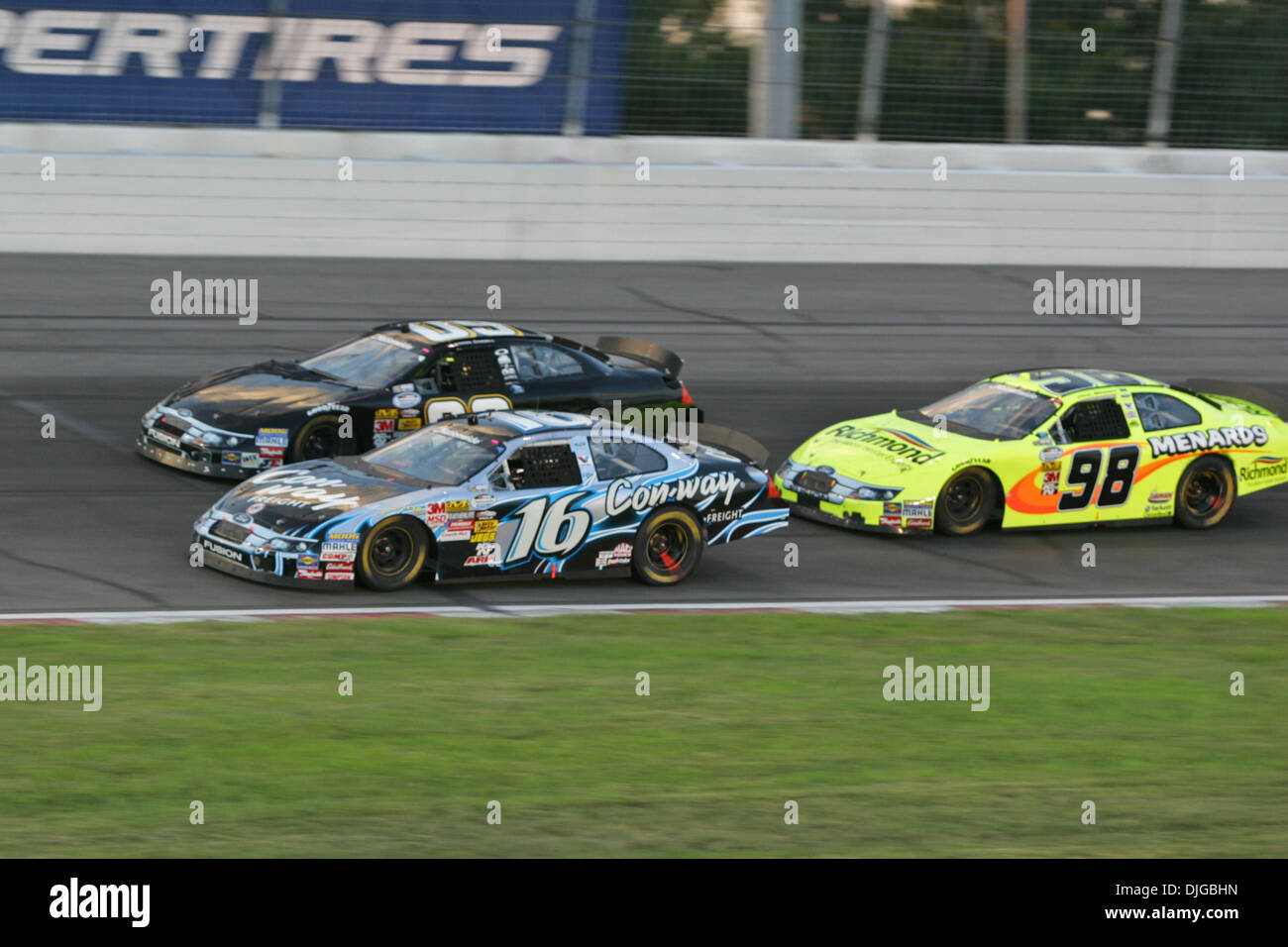 17 July 2010:Colin Braun (#16, Con-way, Ford) General racing action ...