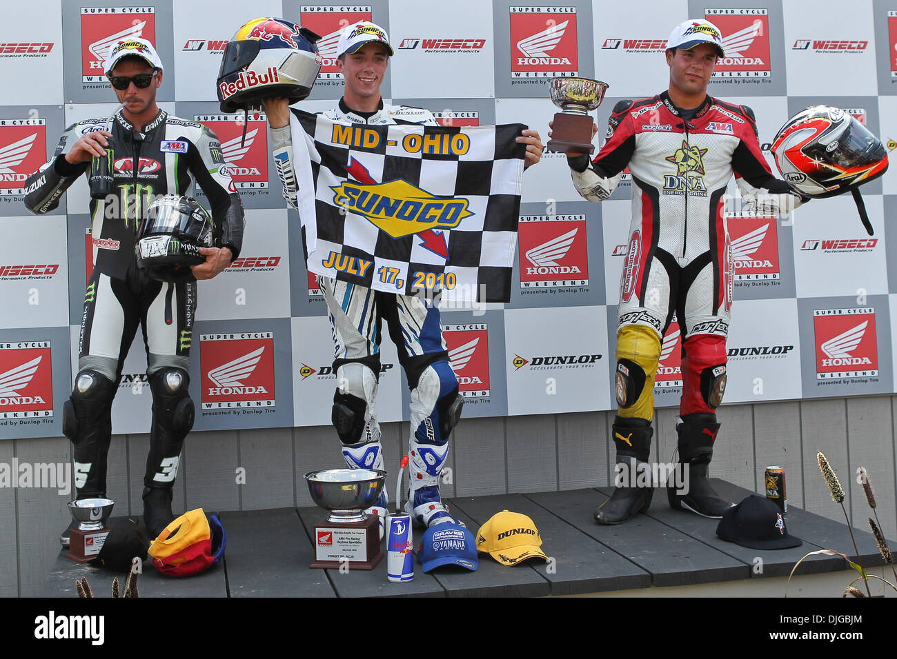 Martin Cardenas (L), Josh Herrin (C) and Bobby Fong (R) on the Daytona ...