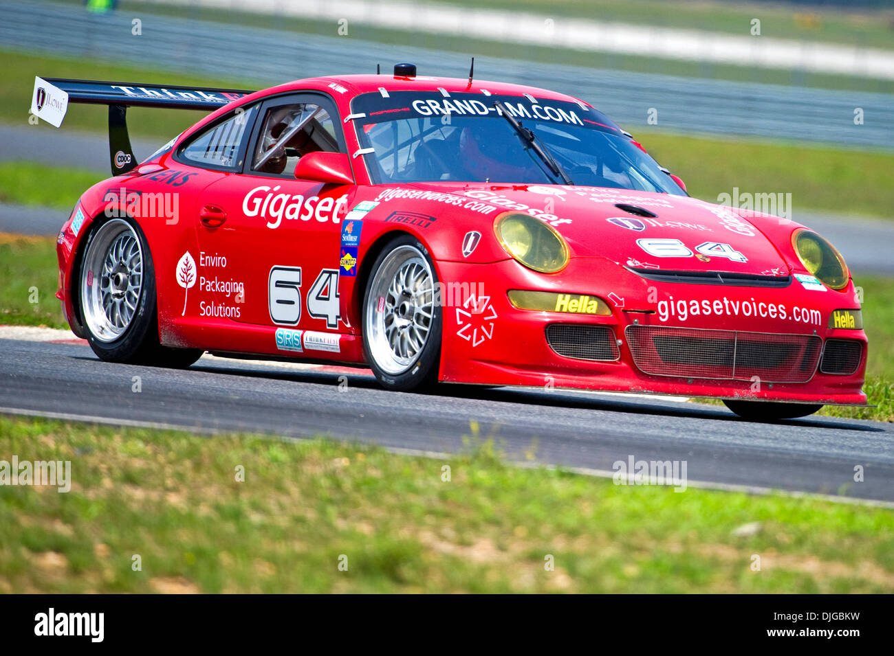 The JLowe Racing #64 Grand Touring Car (GT), driven by Dr. James Lowe ...