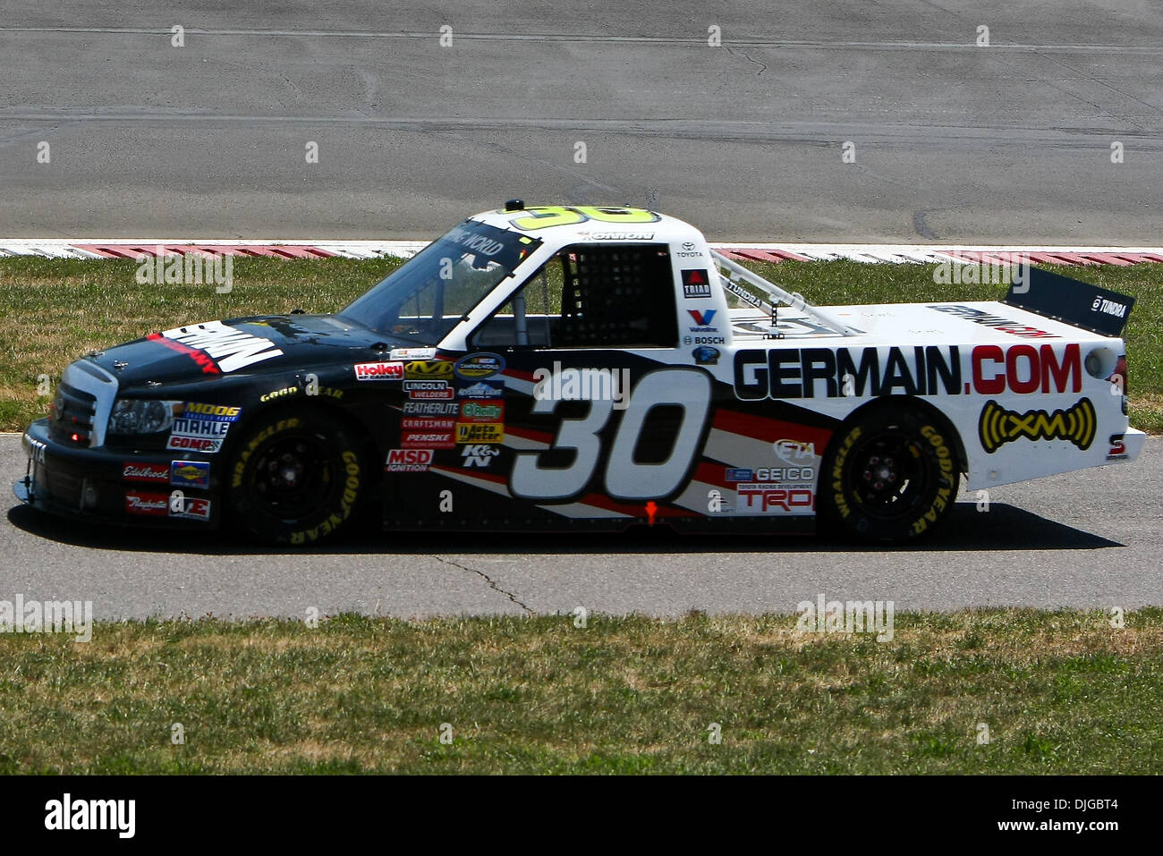 17 July 2010:Fourth place finisher Todd Bodine (#30, Germain.com ...