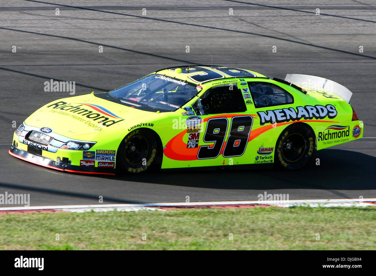 17 July 2010: Paul Menard (#98, Richmond/Menards, Ford) during morning ...