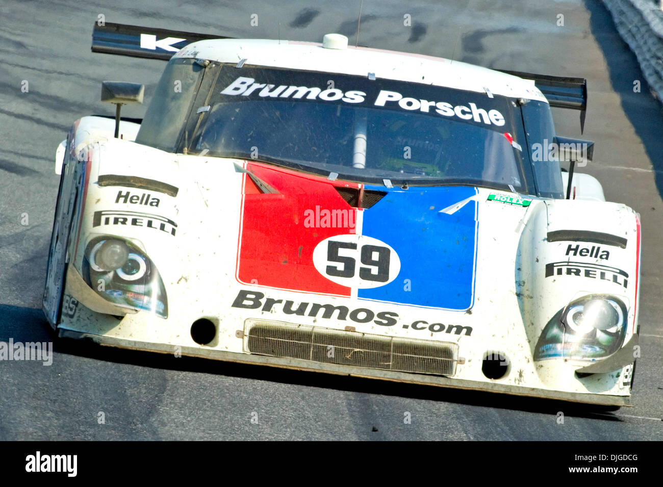 The #59 Brumos Racing Daytona Prototype (DP) car driven by David ...