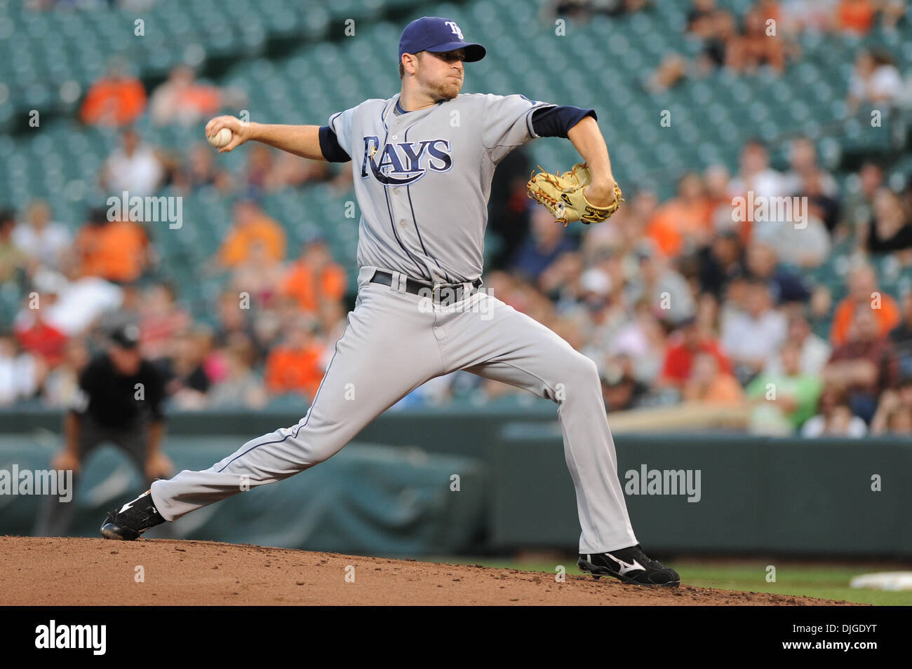 19 July 2010: Tampa Bay Rays starting pitcher Wade Davis (40) makes a ...