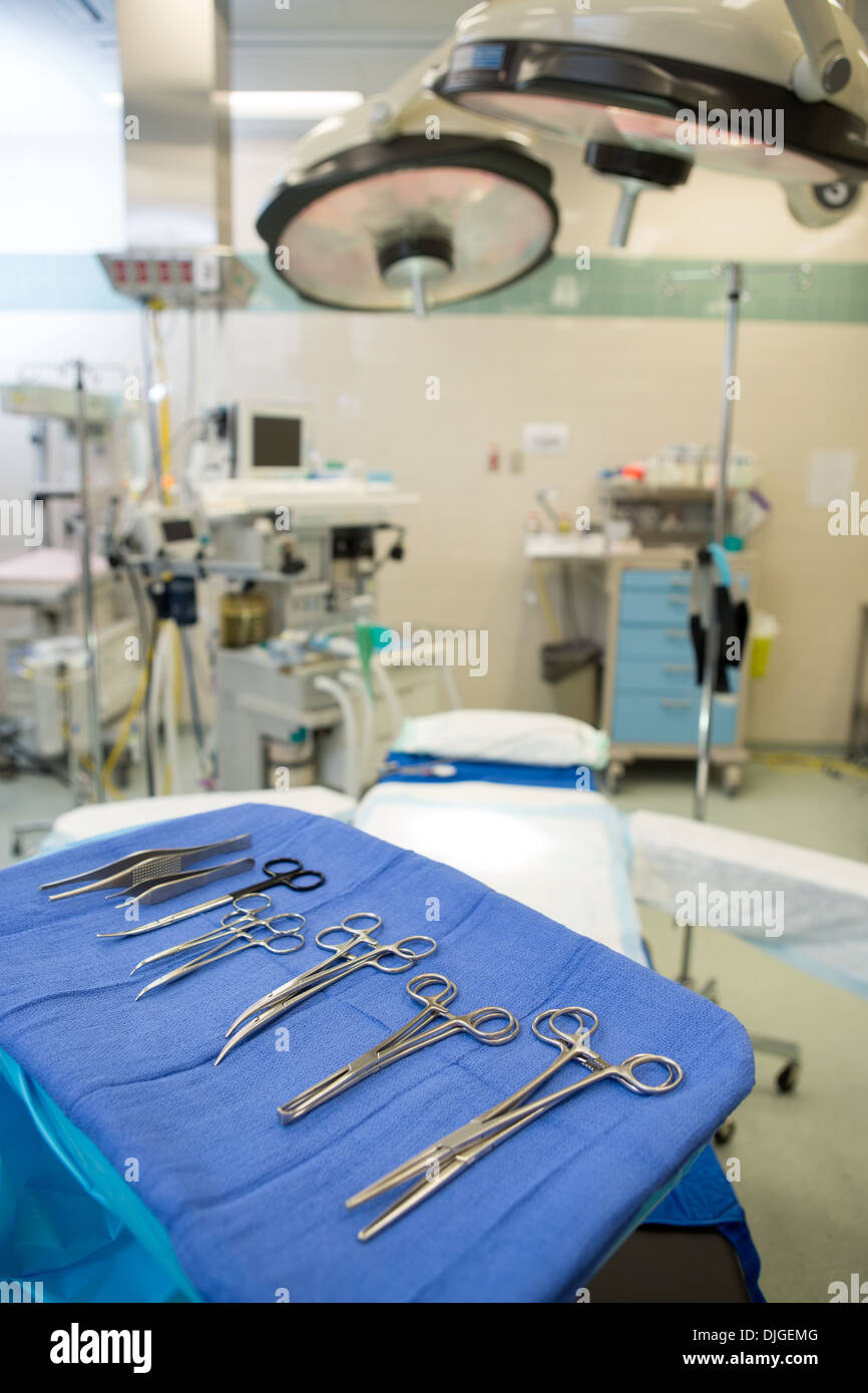Closeup Of Surgical Tools Stock Photo - Alamy