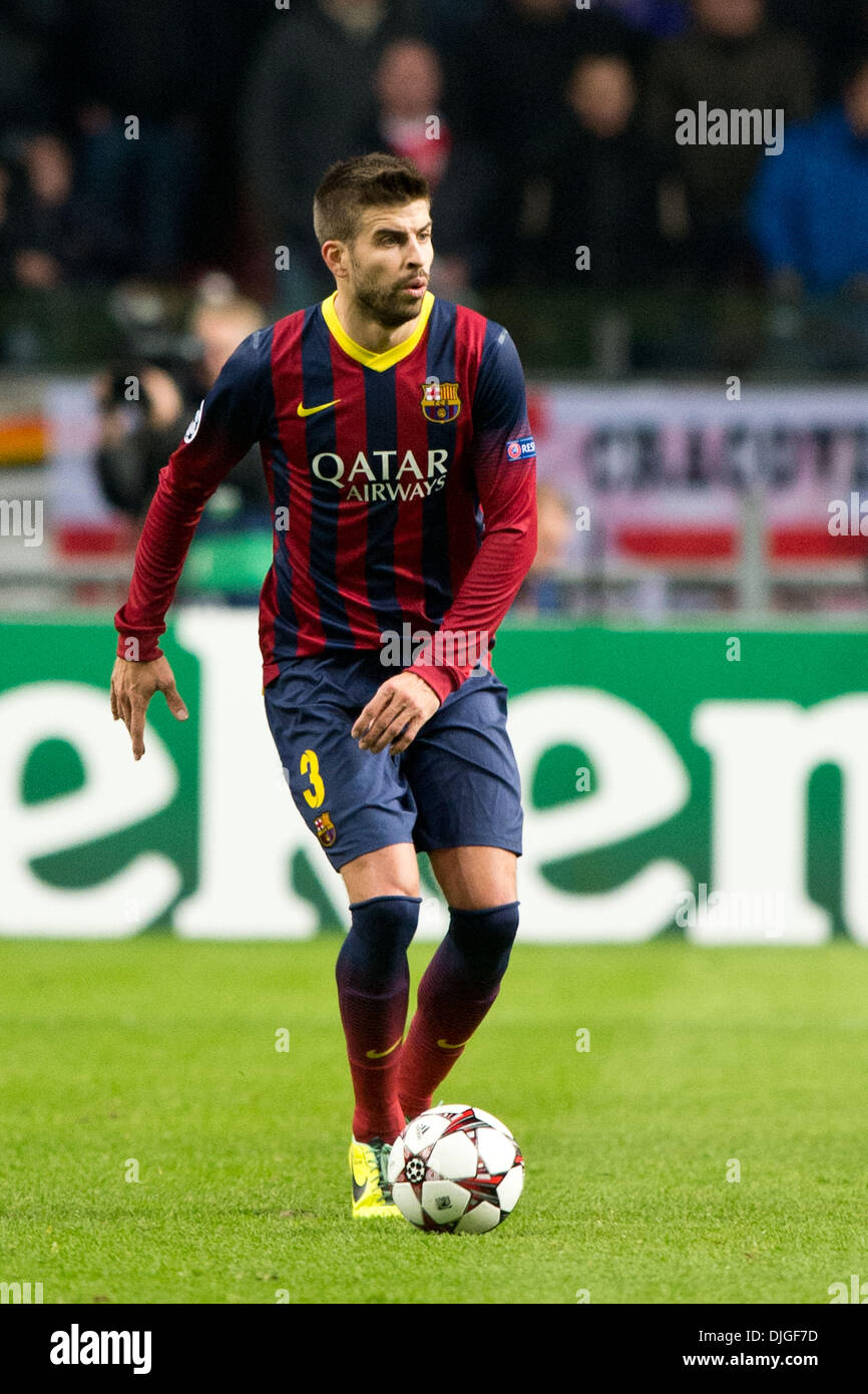 Amsterdam, Netherlands. 26th Nov, 2013. Gerard Pique (Barcelona ...