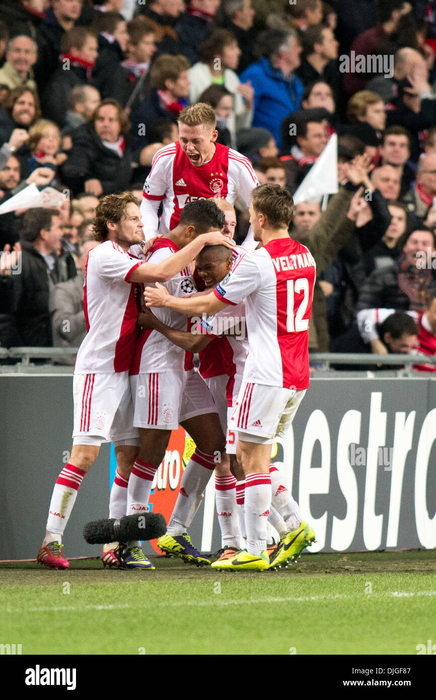 Amsterdam, Netherlands. 26th Nov, 2013. Ajax team group Football ...