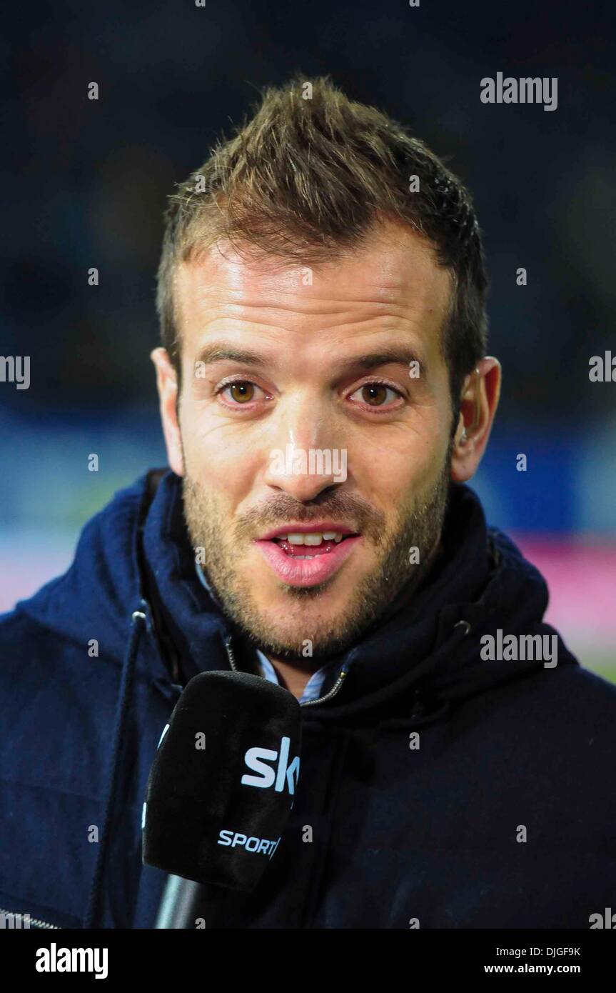 Rafael Ferdinand van der Vaart during an interview for Sky, at the ...