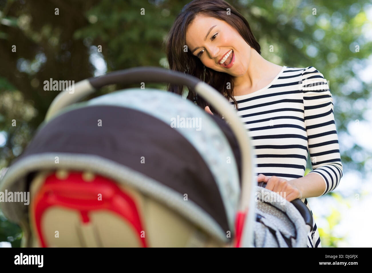 Woman looking at baby hi-res stock photography and images - Alamy