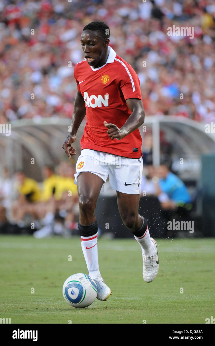 Manchester United Forward Danny Welbeck (#19) drives to goal during the ...