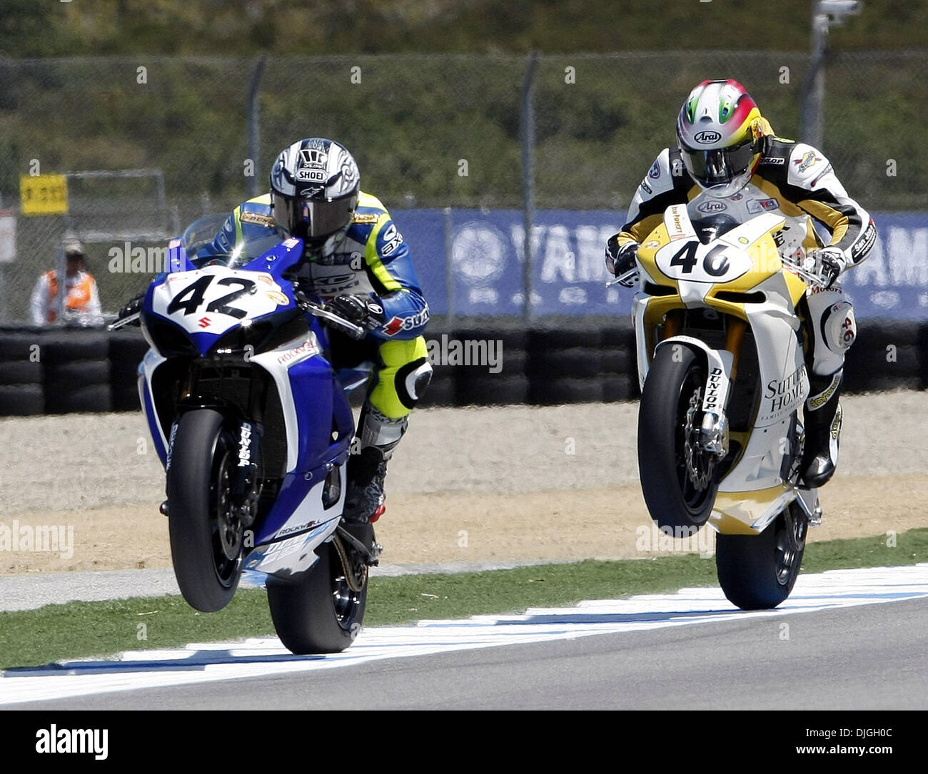 July 23, 2010 - Monterey, California, U.S. - GP riders #42 CHRIS ...