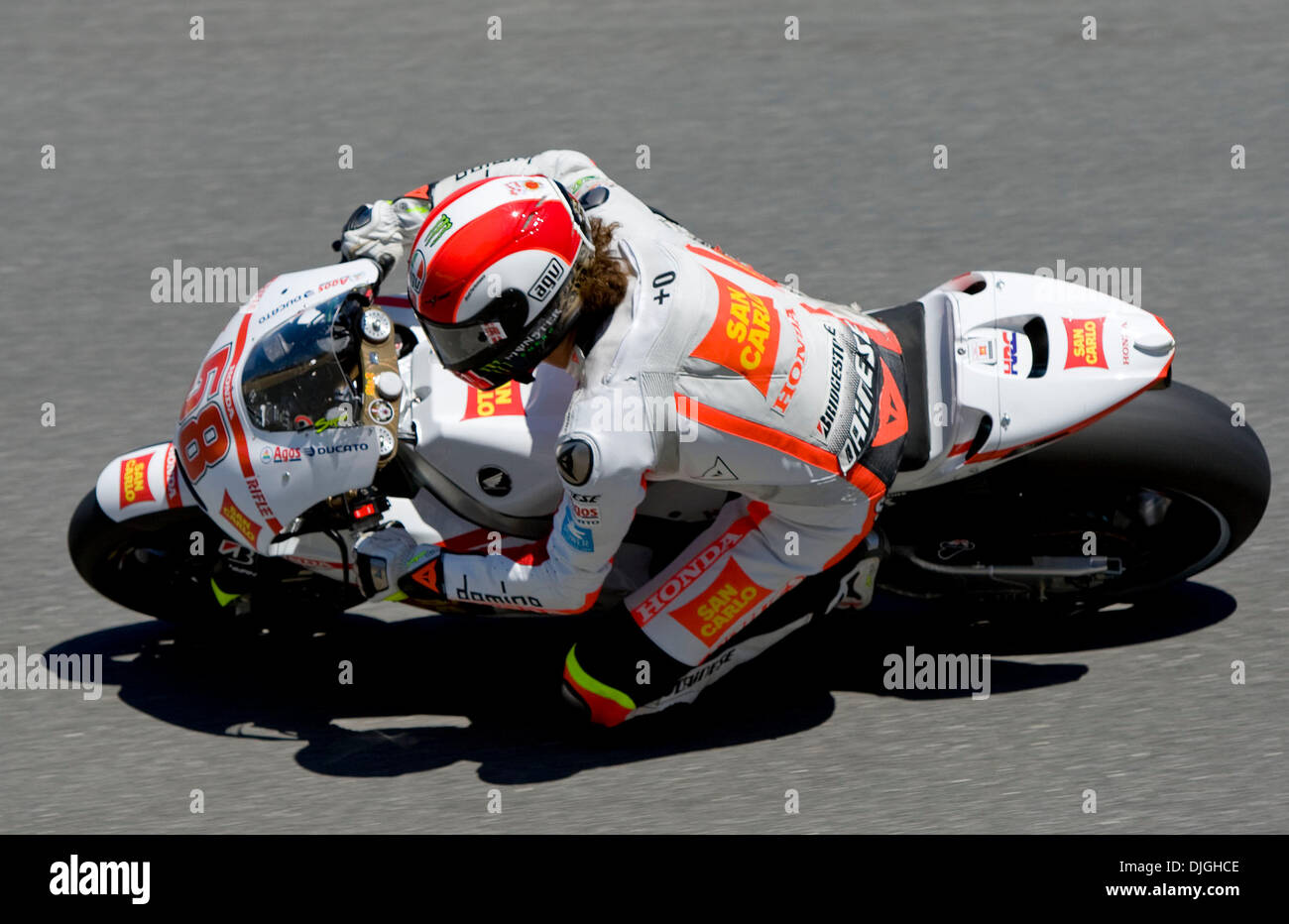 July 23, 2010 - Monterey, California, U.S. - MARCO SIMONCELLI #58 ...