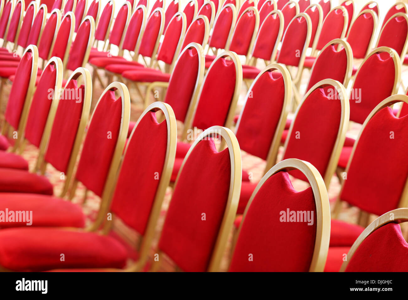 Conference room chairs red hi-res stock photography and images - Alamy