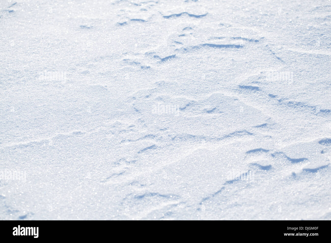 Blue sparkling snow background with white little snowflakes Stock Photo ...