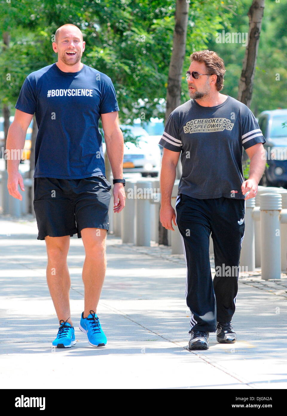 Russell Crowe seen out and about in Manhattan New York City, USA -11.07 ...
