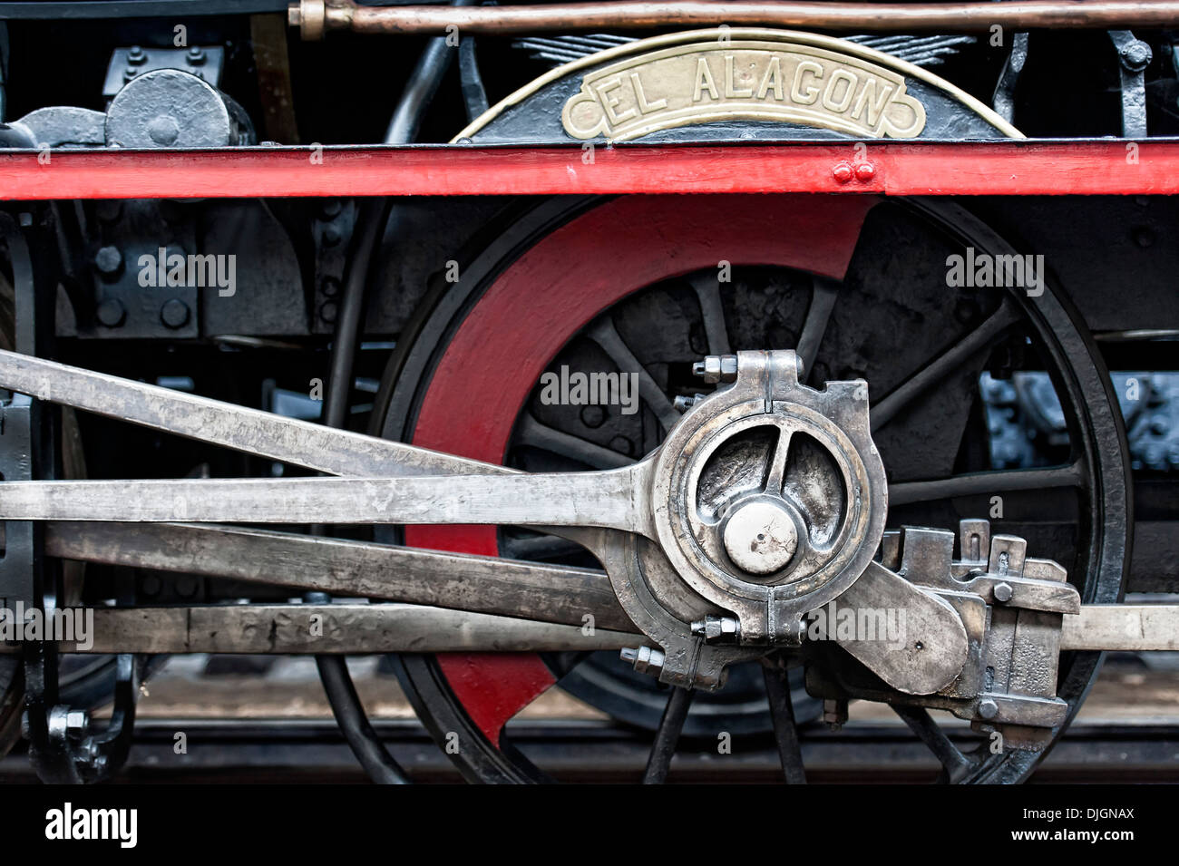 Steam locomotive wheels hi-res stock photography and images - Alamy