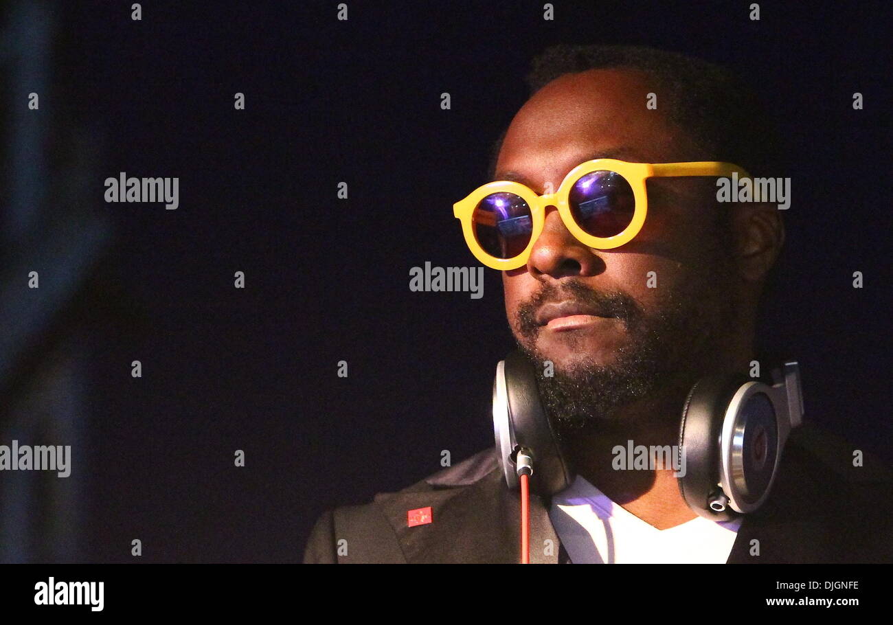 will.i.am aka William James Adams, Jr. serving as DJ during a set at ...