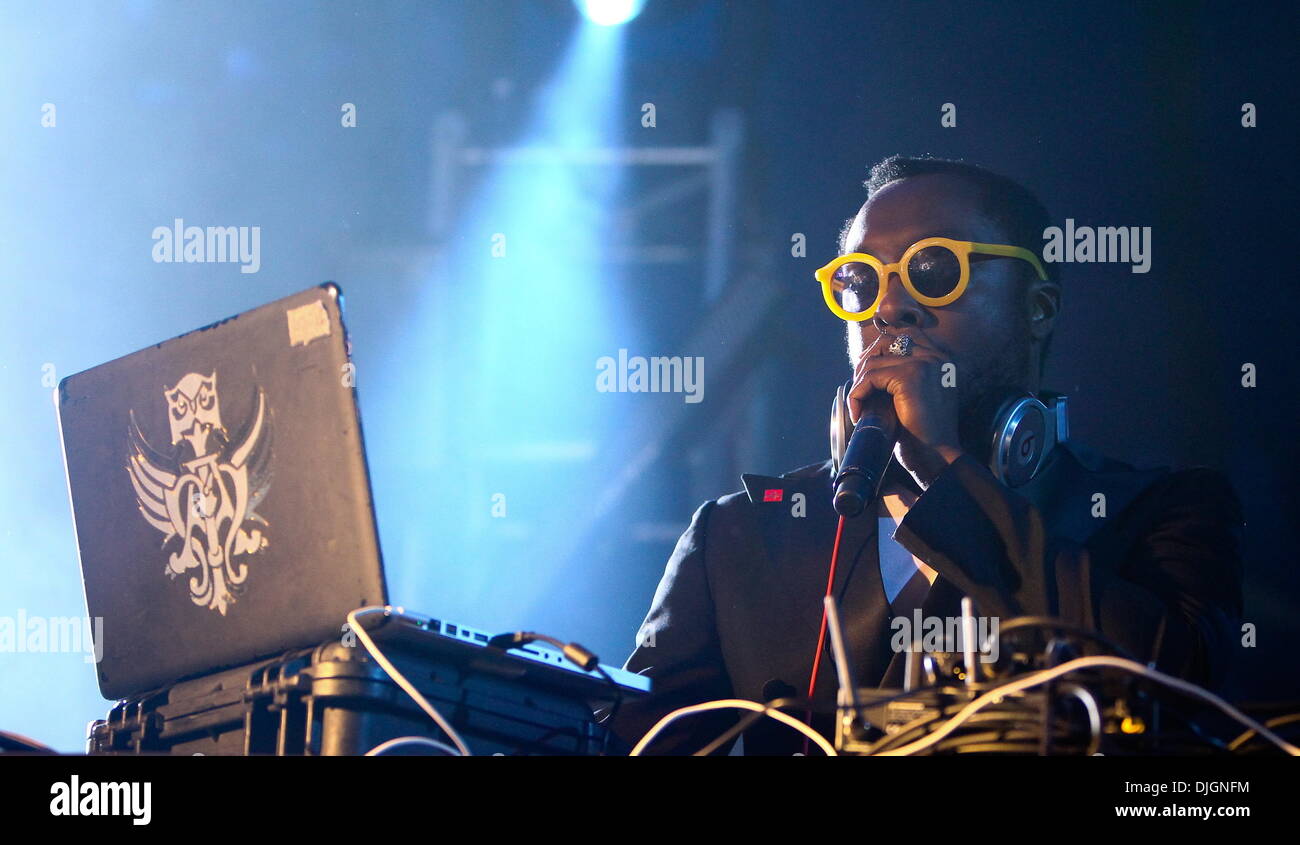 will.i.am aka William James Adams, Jr. serving as DJ during a set at ...