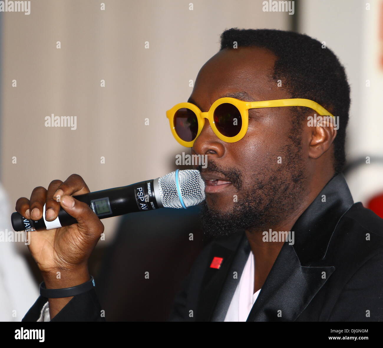 will.i.am aka William James Adams, Jr. attends a Q&A session with ...