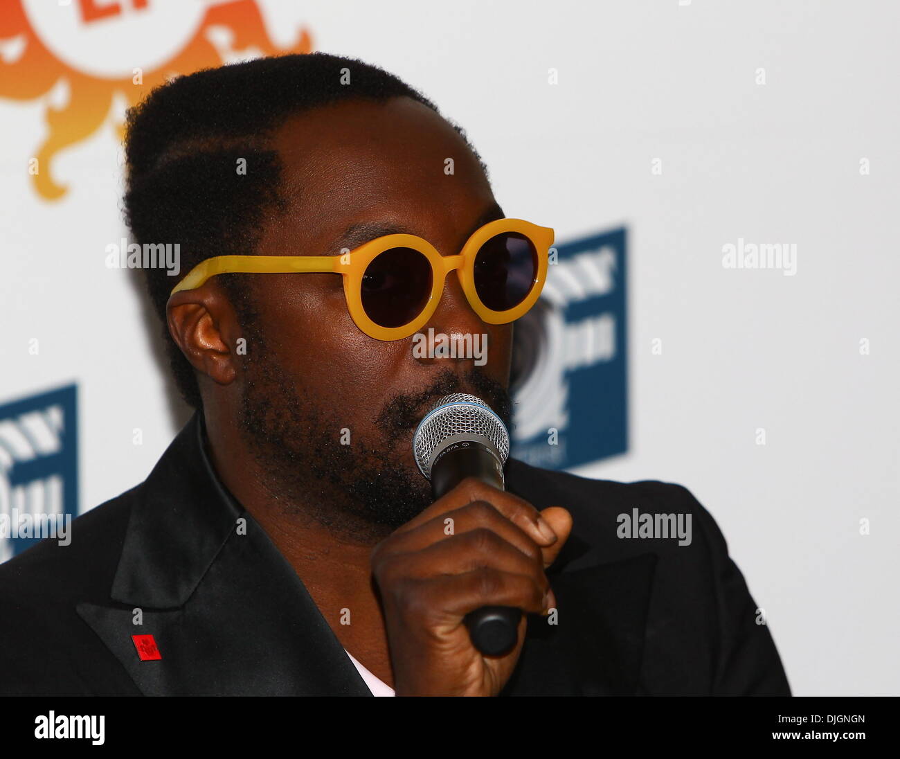will.i.am aka William James Adams, Jr. attends a Q&A session with ...