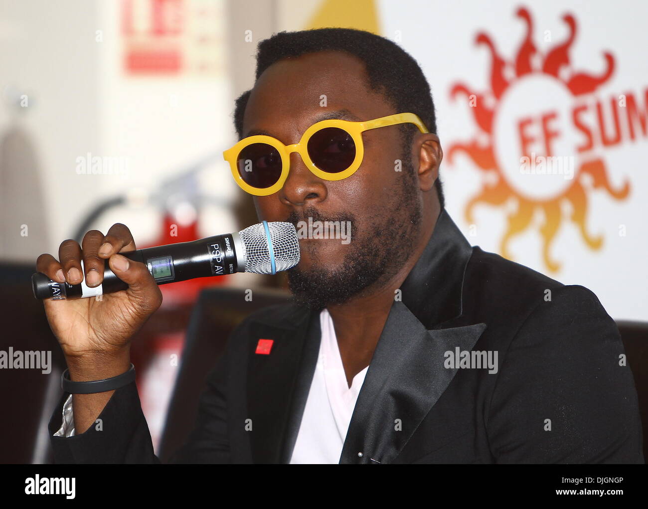 will.i.am aka William James Adams, Jr. attends a Q&A session with ...