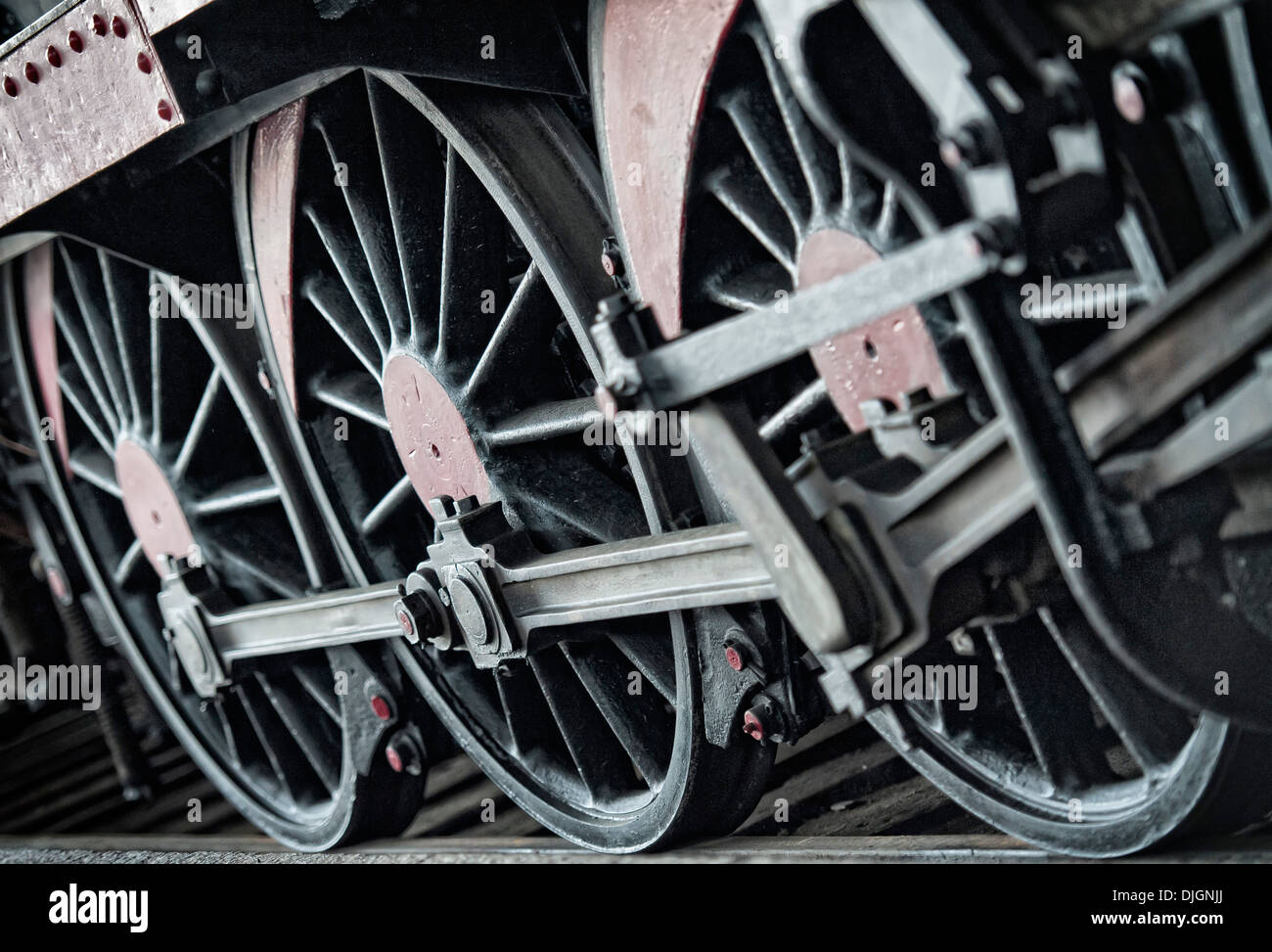 Locomotive train wheels hi-res stock photography and images - Alamy