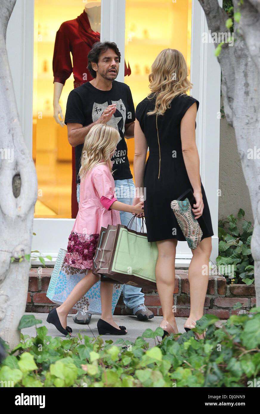 Mexican Actor Eugenio Derbez films a TV commercial on Melrose Place in ...