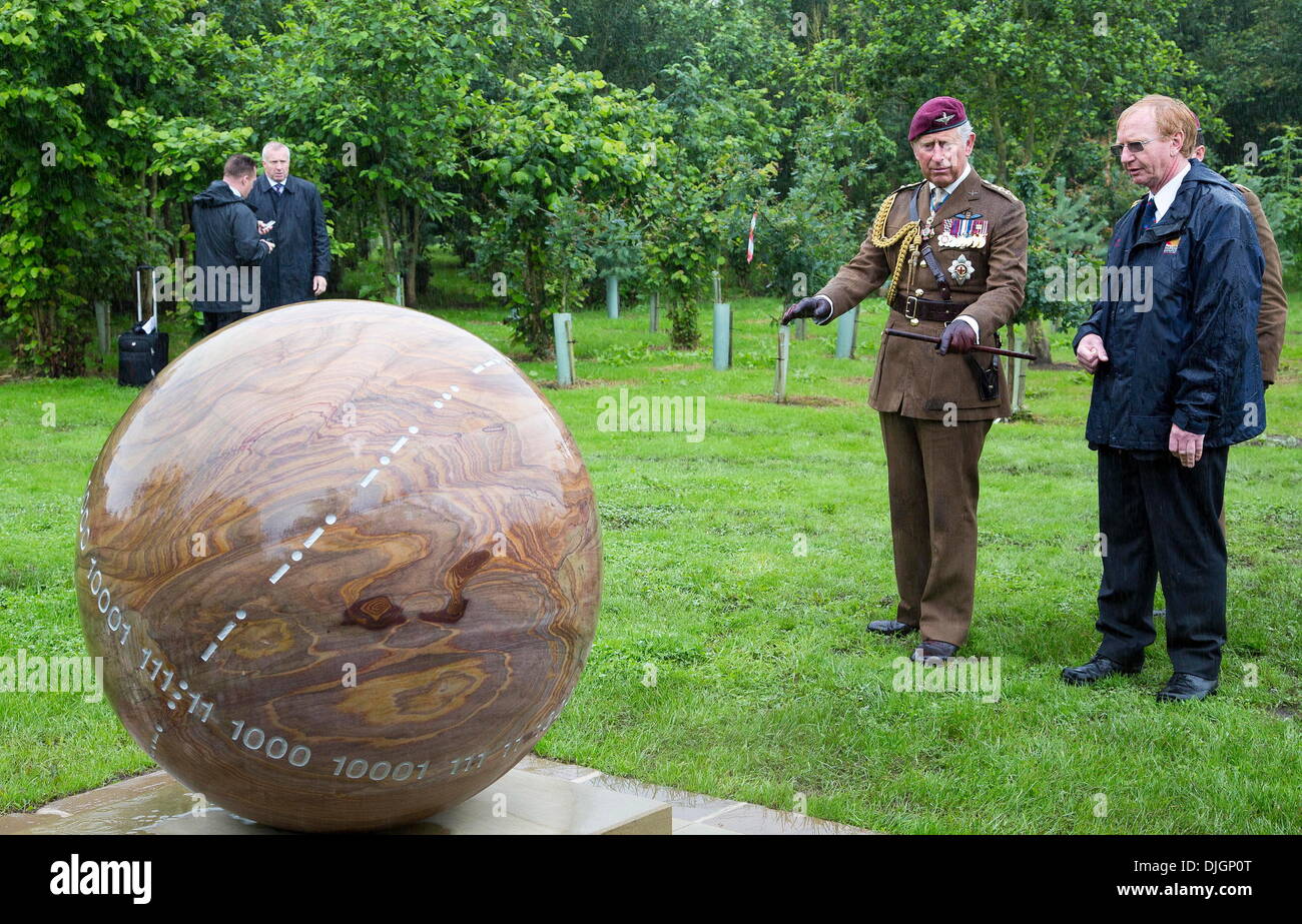 Charles, Prince of Wales attends the memorial ceremony for GCHQ and the ...