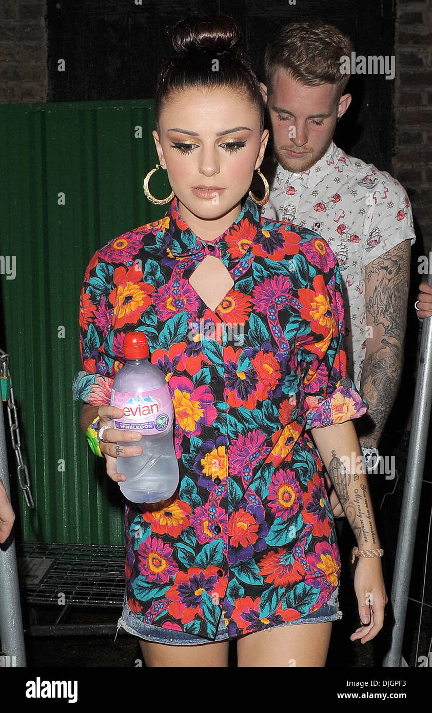 Cher Lloyd and Craig Monk leaving the Electric Brixton, having ...