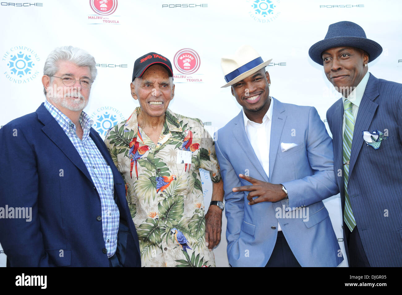 George Lucas, Roscoe Brown, Ne-Yo, Arsenio Hall 1st Annual Compound ...