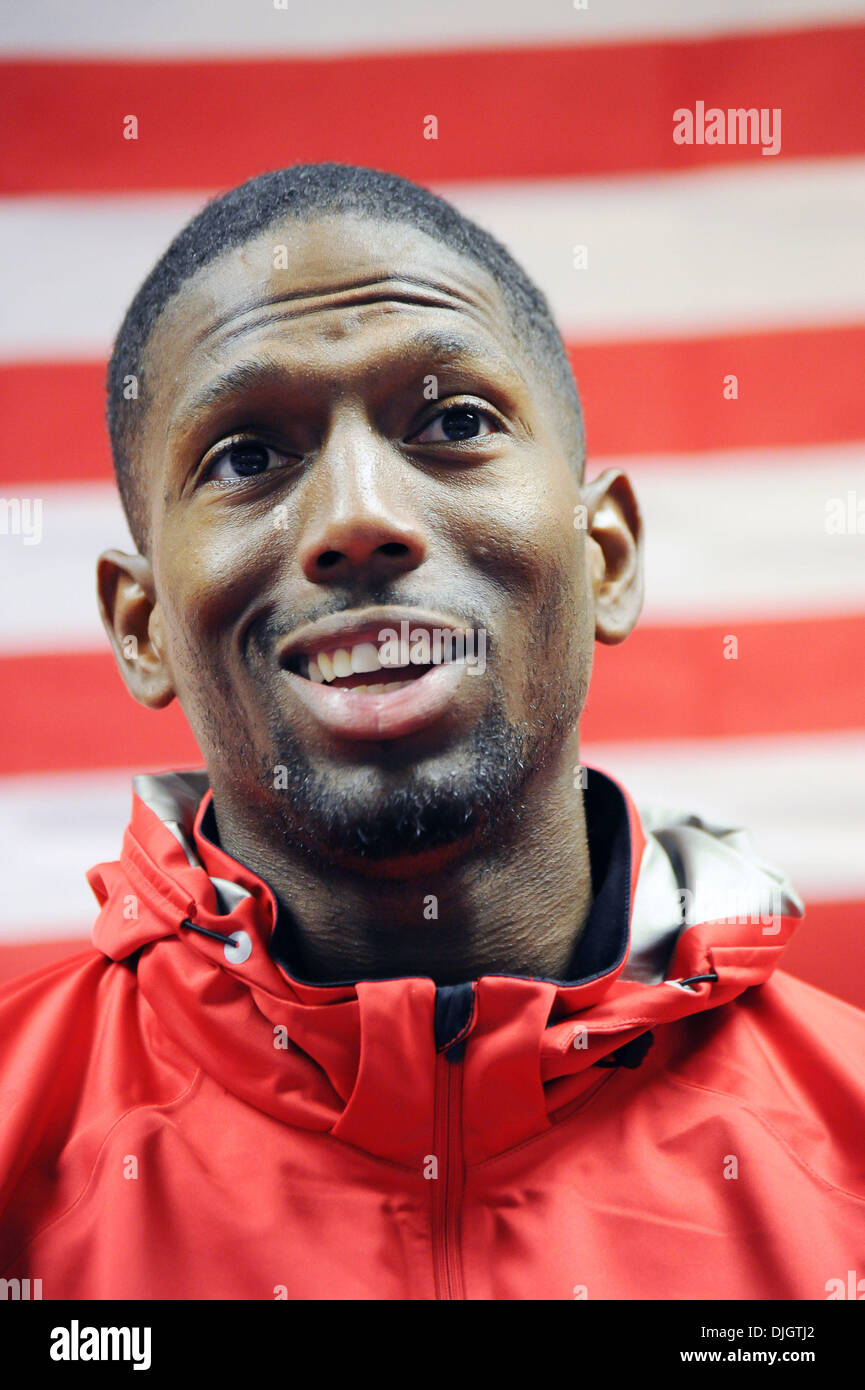 Michael Tinsley (400m Hurdles) Team USA Press Conference held at ...