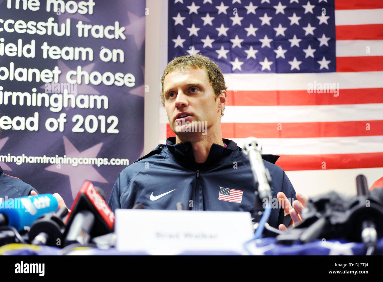 Brad Walker (Pole Vault) Team USA Press Conference held at Alexander ...