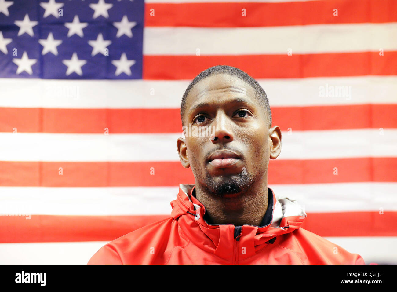 Michael Tinsley (400m Hurdles) Team USA Press Conference held at ...