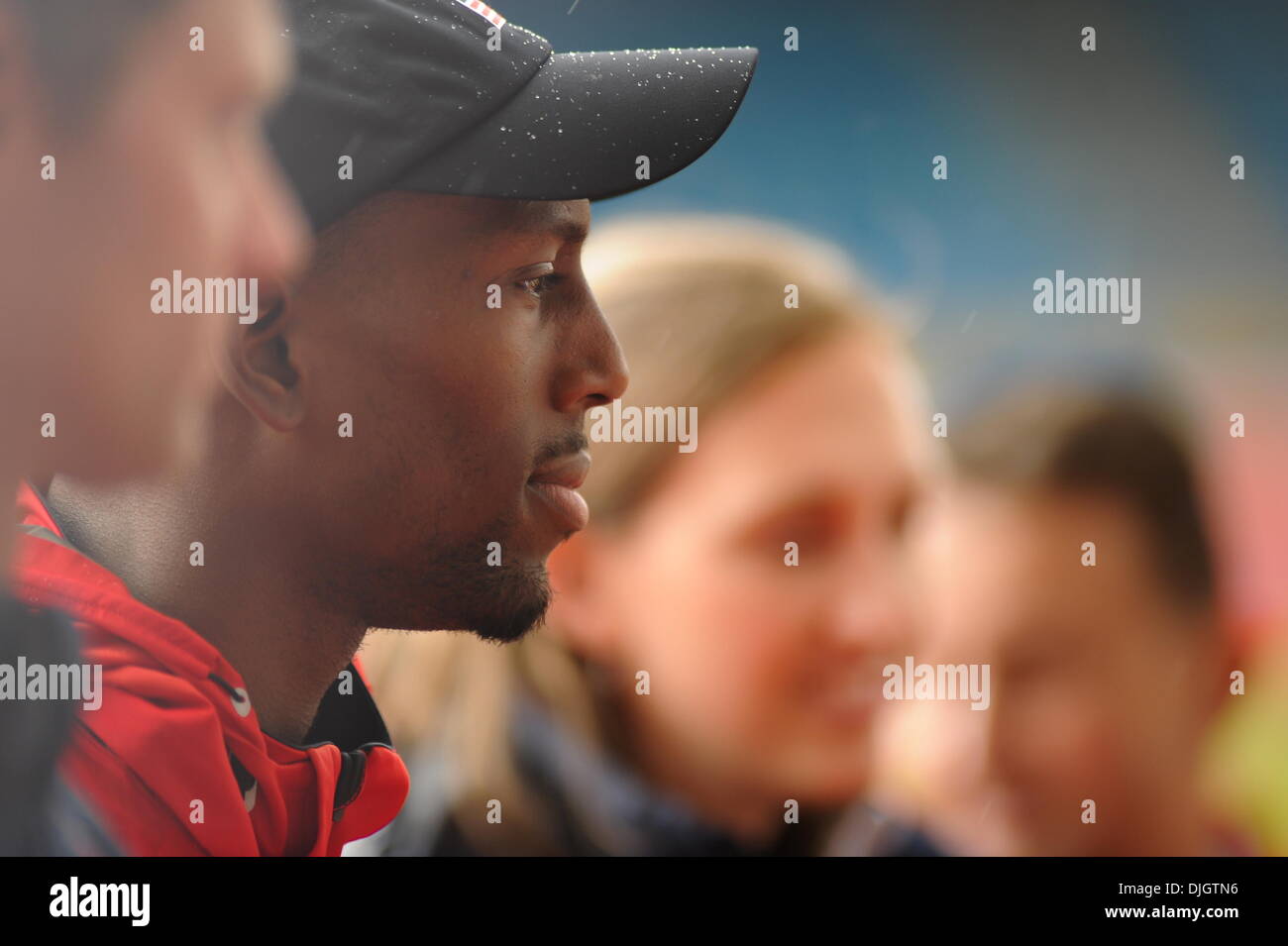 Michael Tinsley (400m Hurdles) Team USA Press Conference held at ...