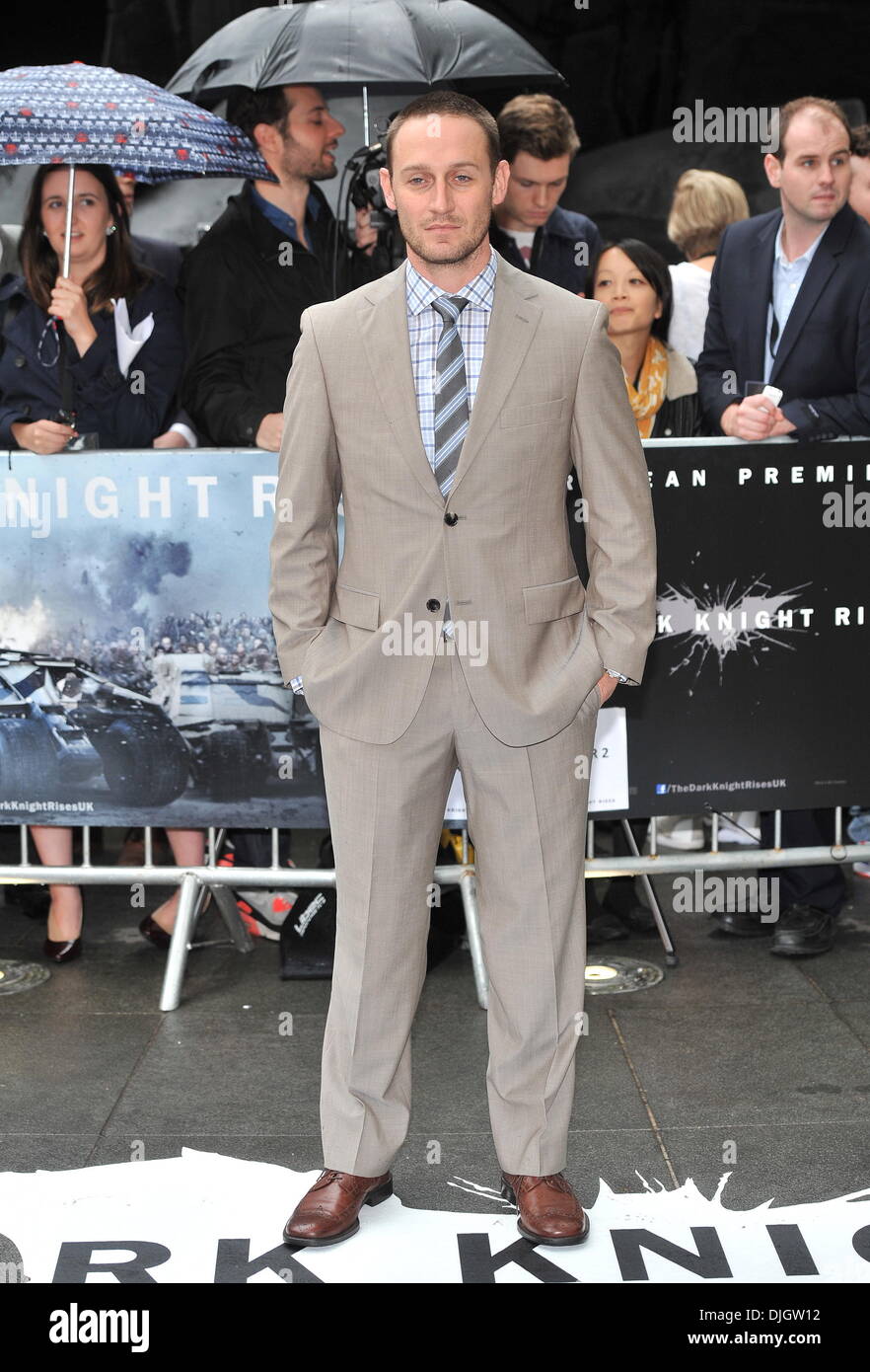Josh Stewart The European Premiere of 'The Dark Knight Rises' held at ...