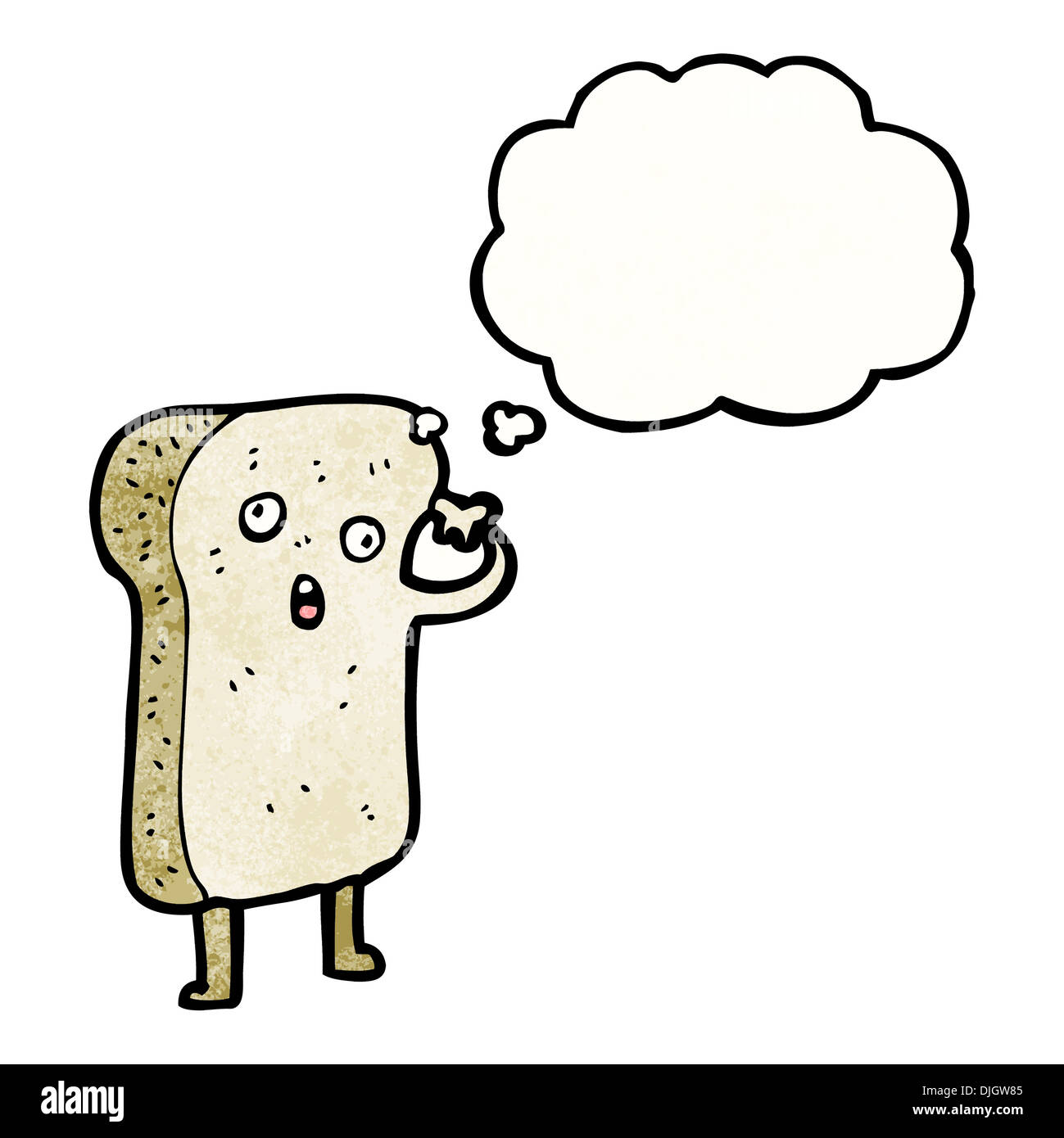 Cartoon happy sliced bread Stock Vector Images - Alamy